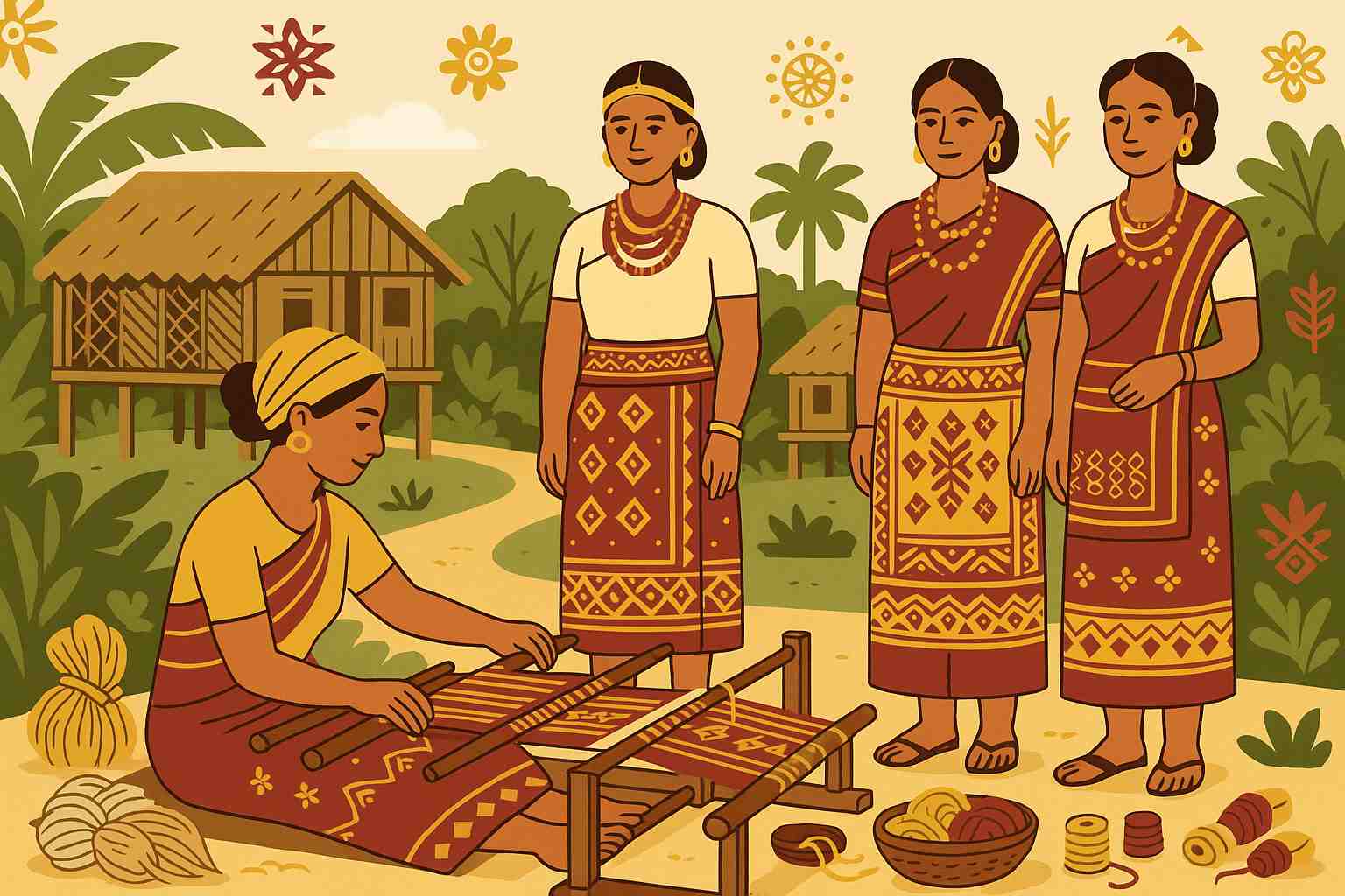 Karbi Anglong's Rich Tapestry: Traditional Dress and Weaving Techniques ...